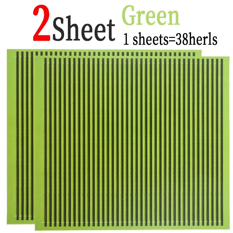 Листы для вязания мух, перья павлина, зеленые, 2sheets Green