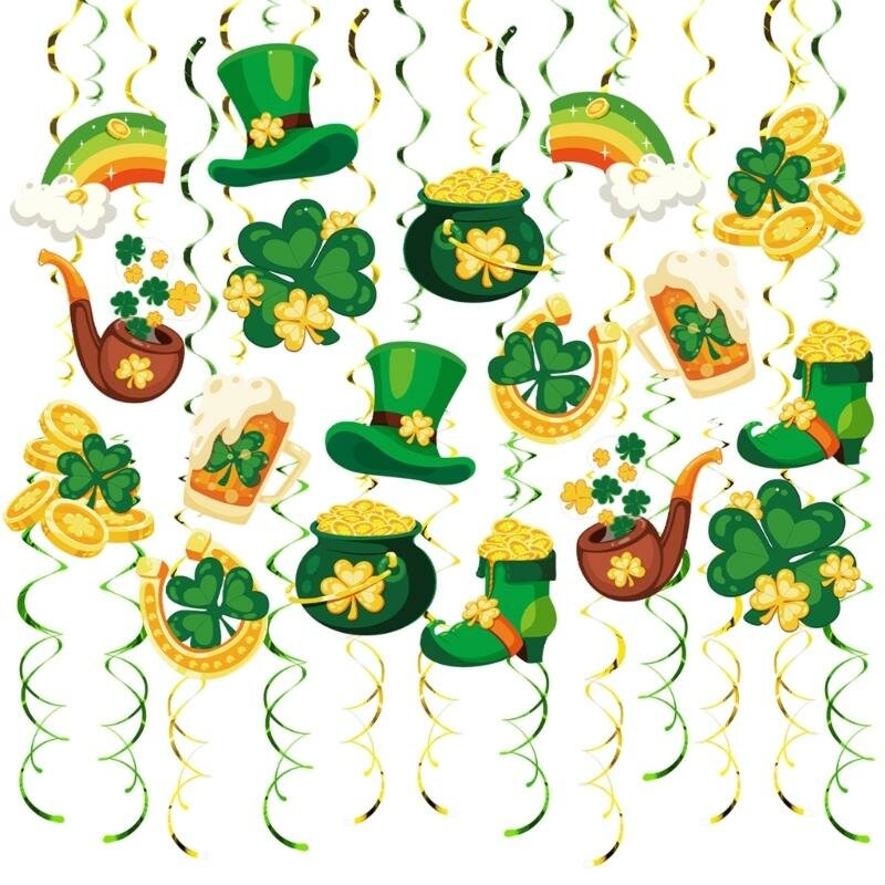 Серпантин на День Святого Патрика