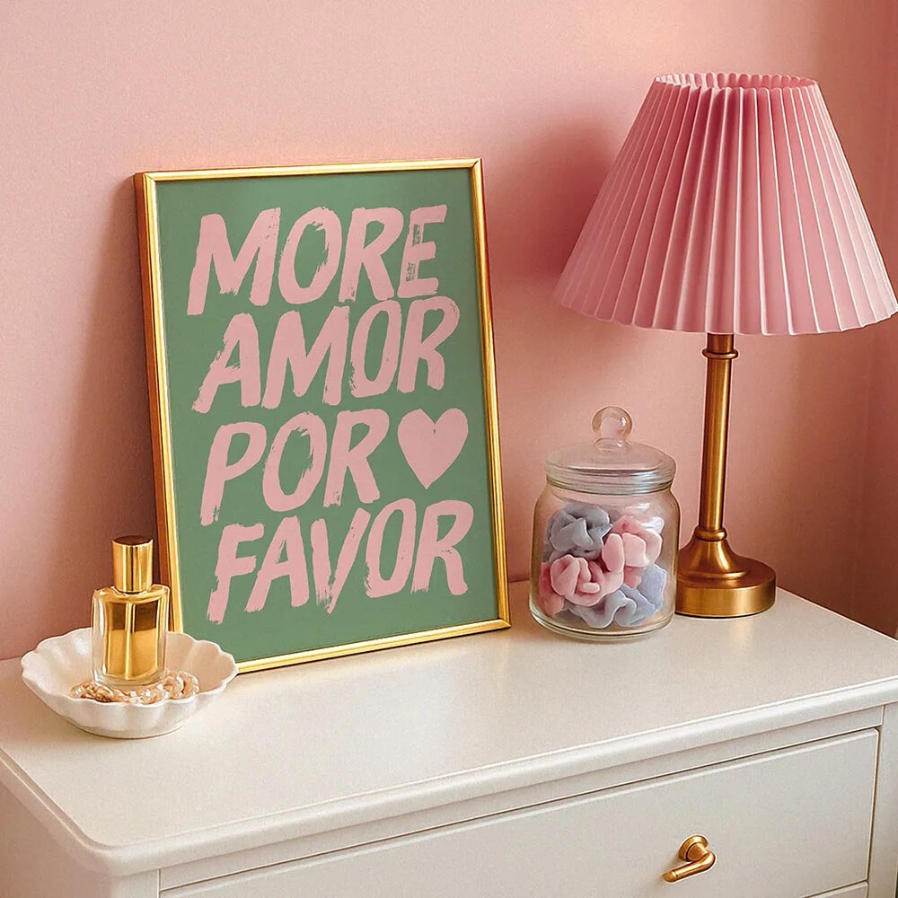 Печать на холсте 50x70см, CD1141, More Amor Por Favor