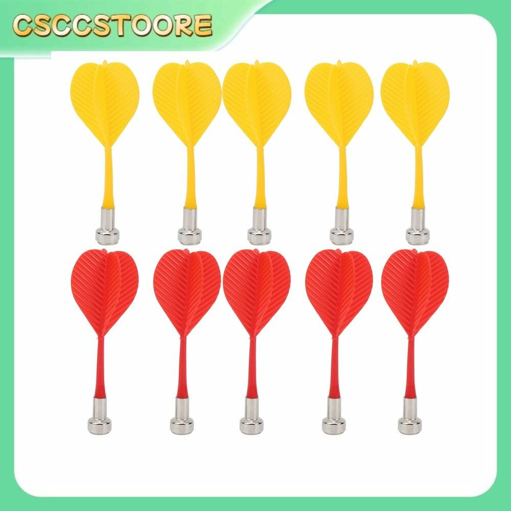 Магнитные дротики, 5шт красный и 5шт желтый