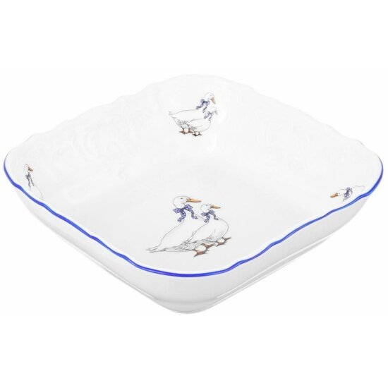 Салатник квадратный Bernadotte "Гуси" 16 см