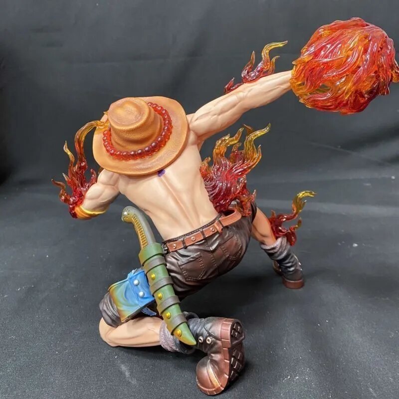 Фигурка One Piece Portgas D. Ace Фигурка из ПВХ для коллекционеров, 30 см, с огненными эффектами, фигурка аниме — фото 1