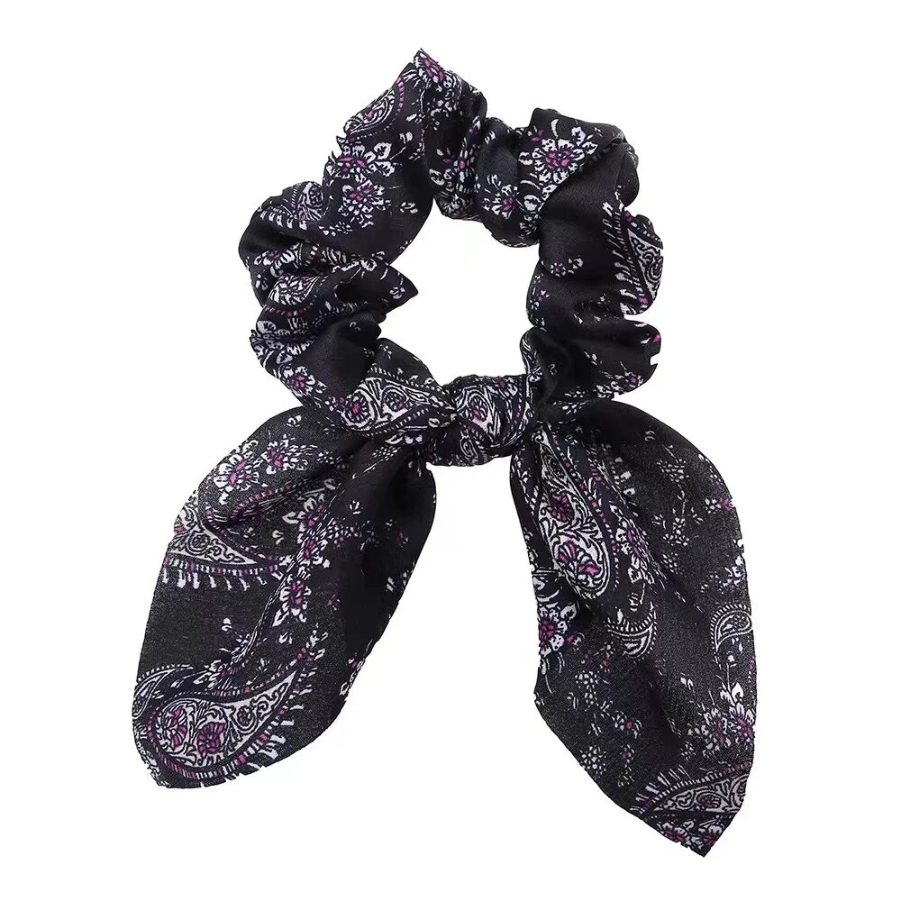 Полиэстеровые резинки для волос с бантом Фиолетовый, 22