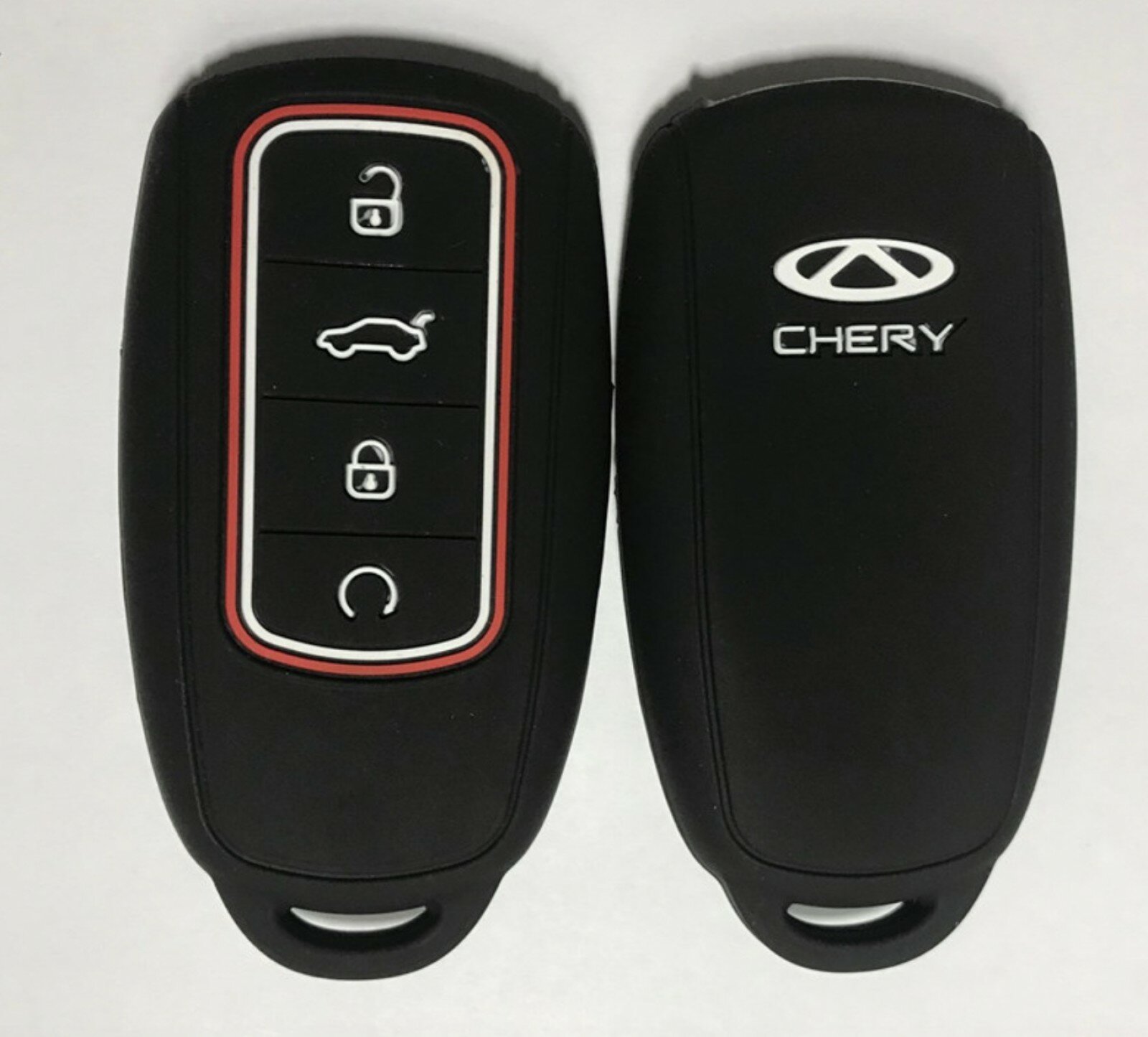 Защитный силиконовый чехол MyPads для смарт-ключа Chery Tiggo 8 PRO, Tiggo 7, Tiggo 4 черный