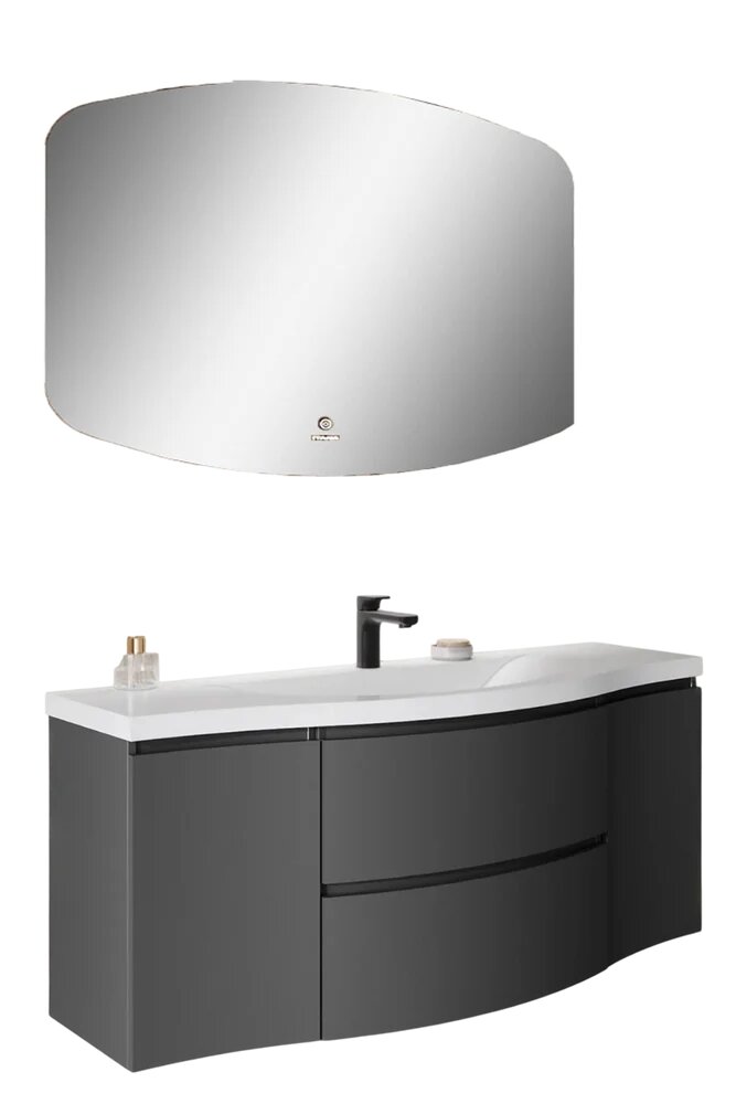 Мебель для ванной комнаты Itana Arko 140 подвесная, графит