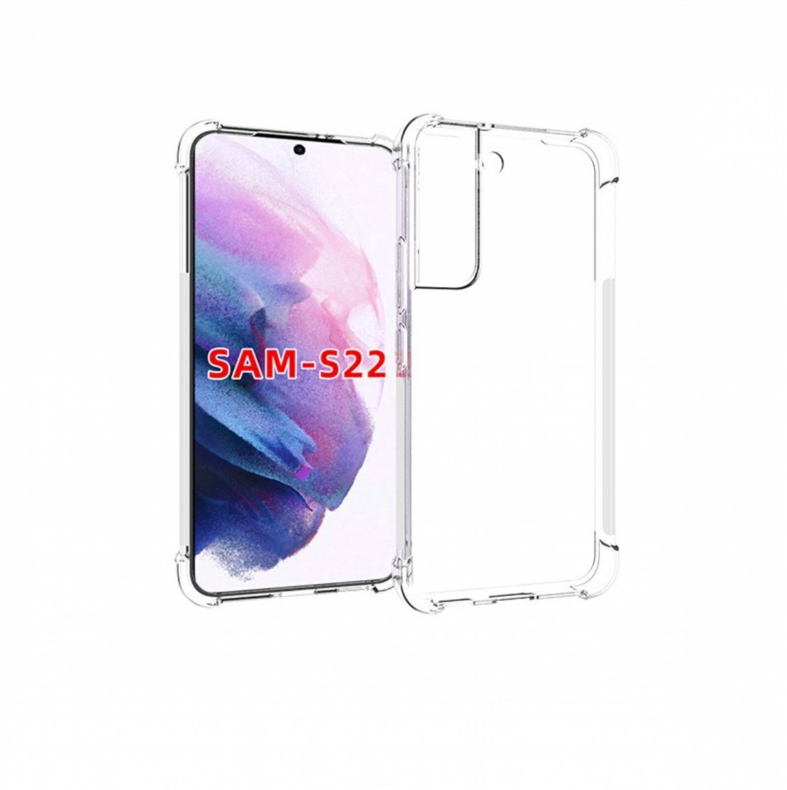 Чехол MyPads Tocco для Samsung Galaxy S22 прозрачный с усиленной защитой углов