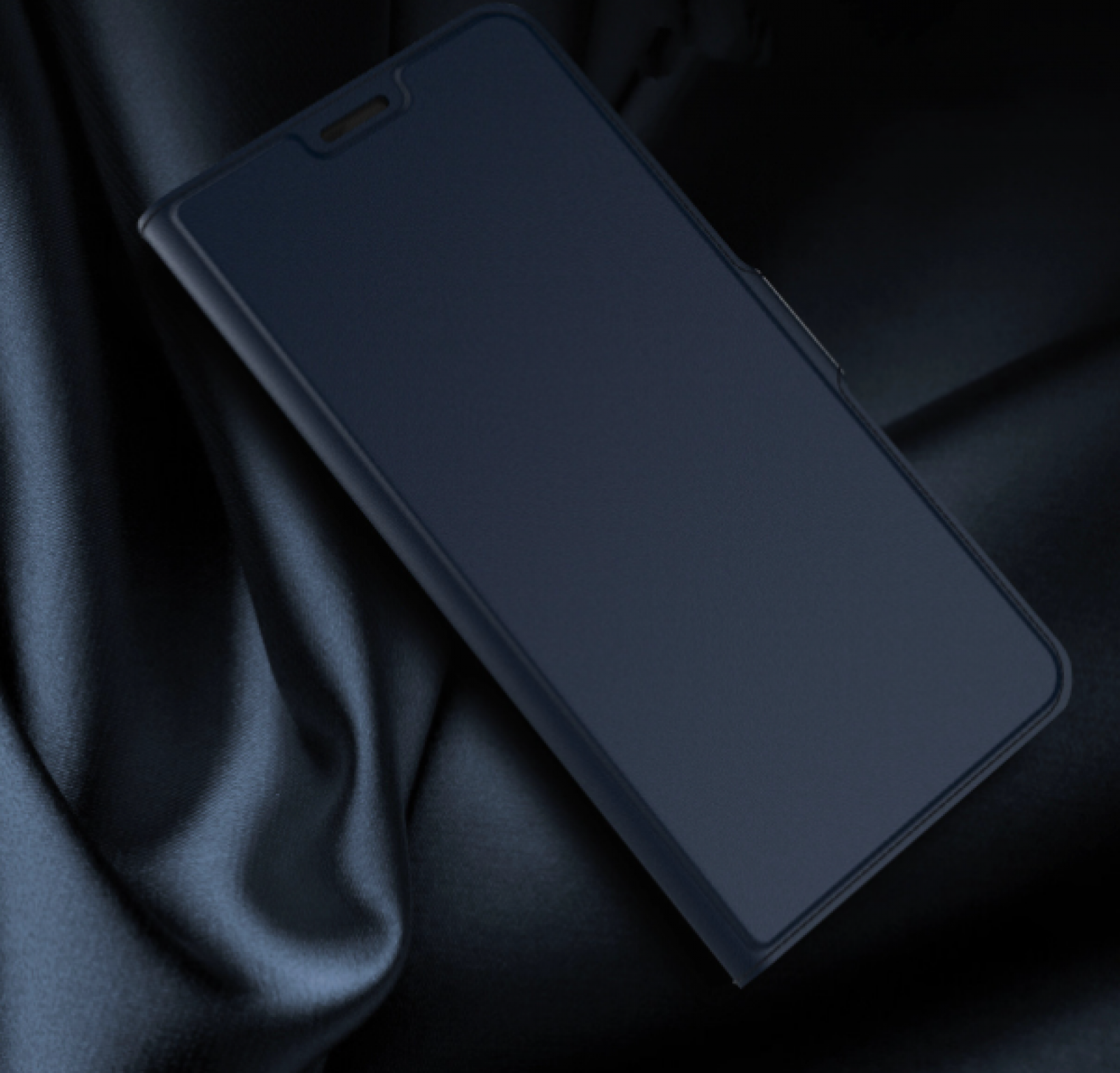 Чехол-книжка MyPads для Realme 8 5G синий из высококачественного материала