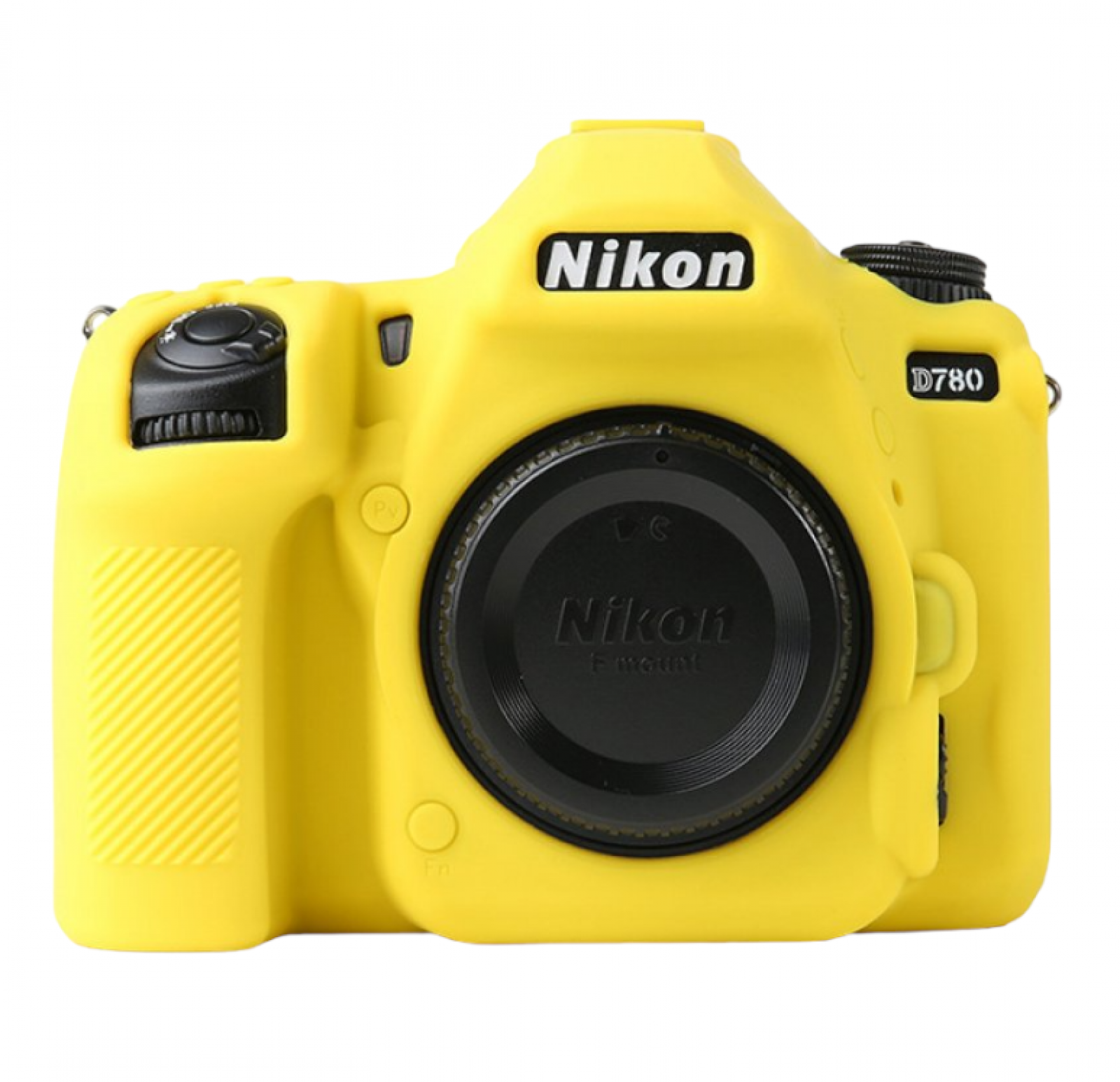 Силиконовый противоударный чехол MyPads Antiurto для Nikon D780 желтый