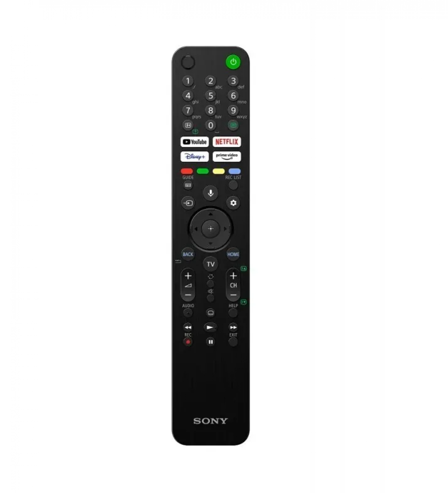 Пульт ДУ MyPads для смарт телевизоров Sony TX520E RMF-TX520U RMF-TX520B RMF-TX520P с голосовым управлением