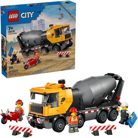 Конструктор Lego City 60478 Бетономешалка