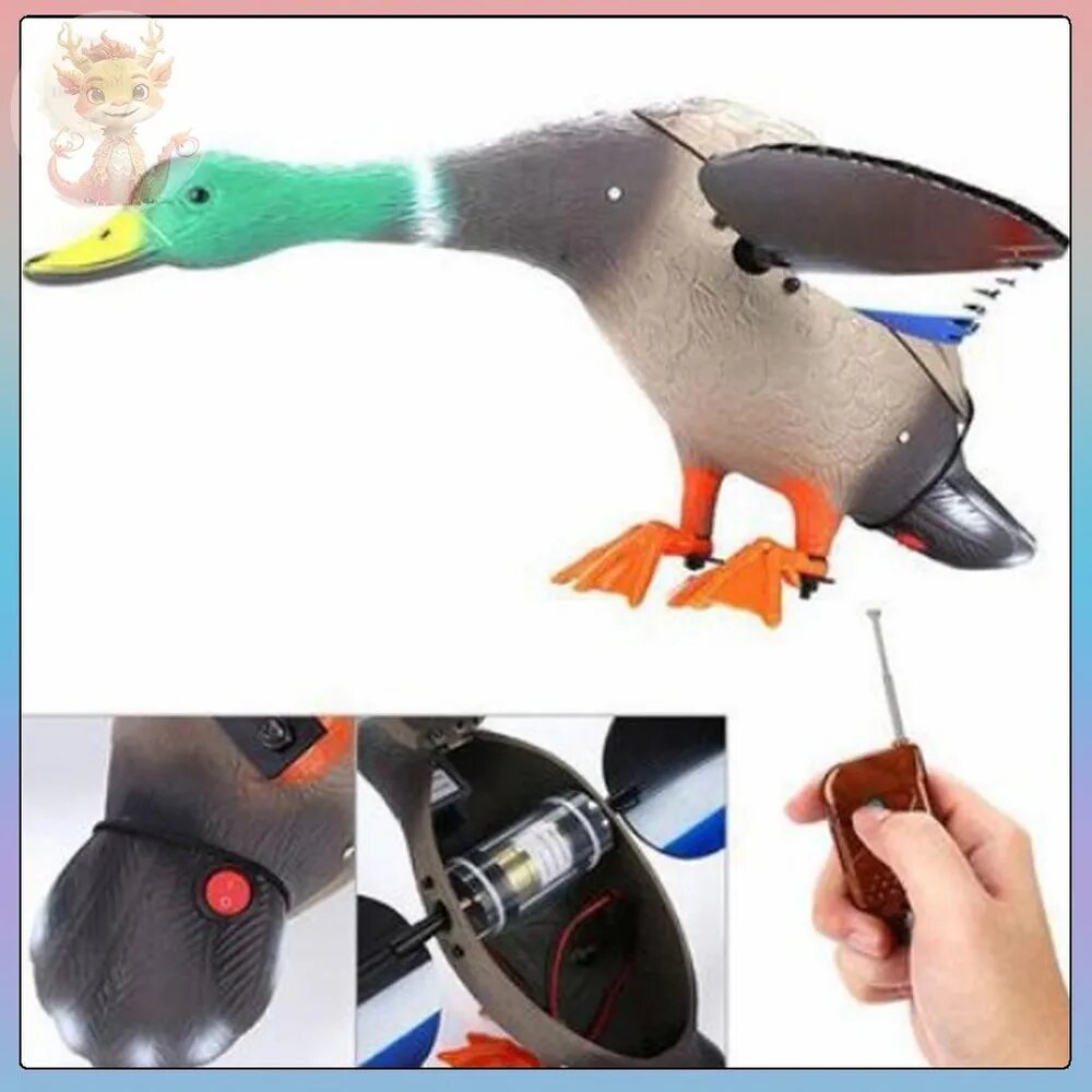 Чучело утки пластиковая охотничья приманка черного цвета для охоты на открытом воздухе