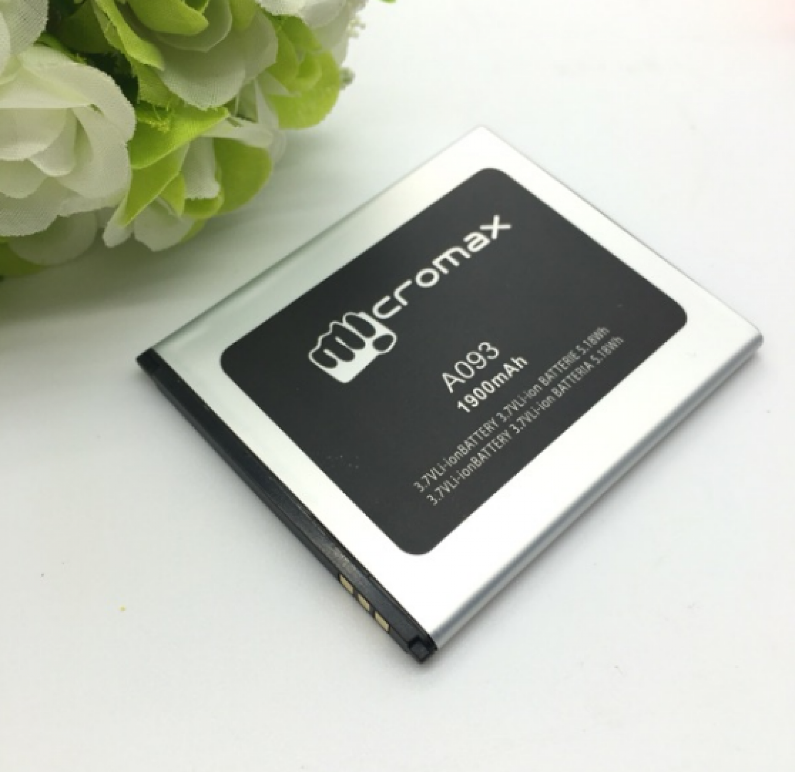 Аккумуляторная батарея MyPads Li-ion 1900 mAh для Micromax A093 черно-серебристая