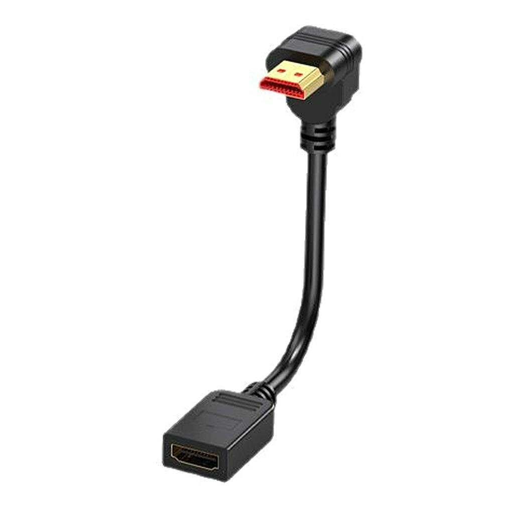 Кабель-удлинитель HDMI 4K60 Гц, 50cm - изгиб вверх