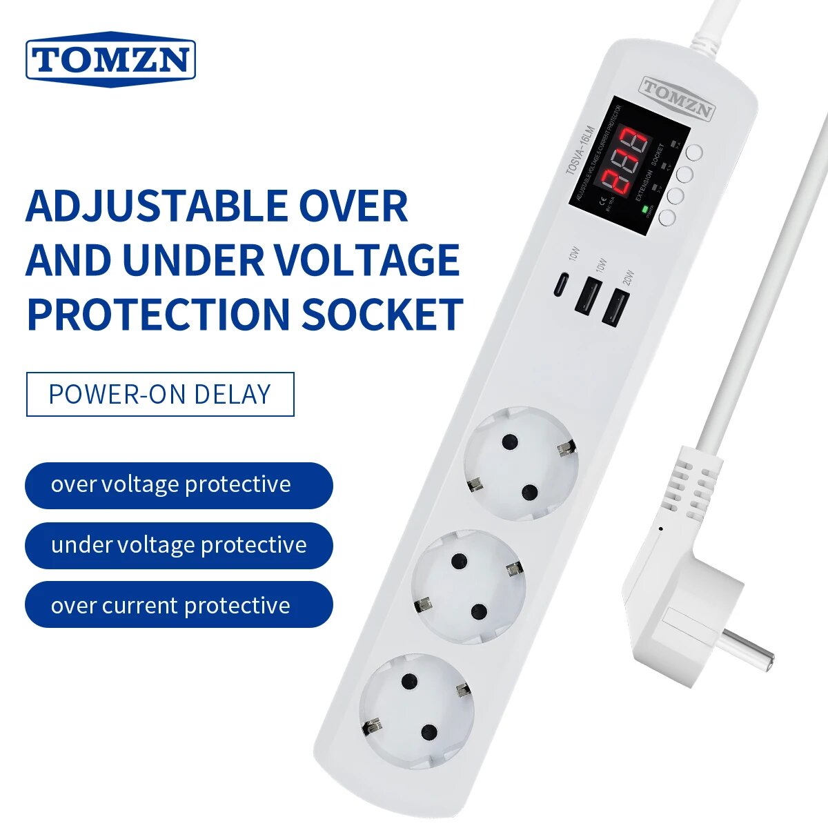 TOMZN TOSVA-16LM Розетка с защитой от перенапряжения