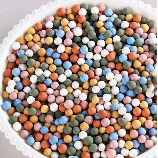 Декоративный керамзит, декоративные цветные камни для аквариума и цветочного горшка50 грамм