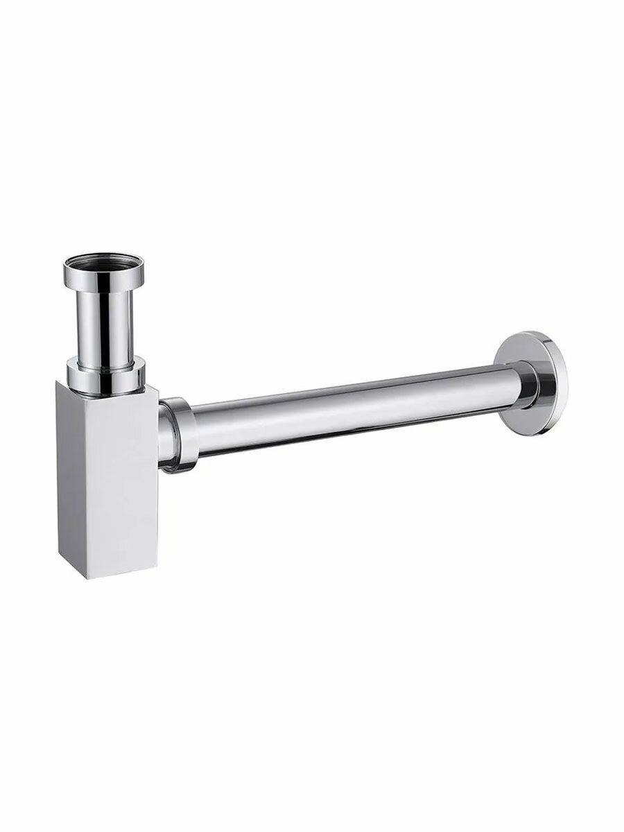 Сифон без выпуска для умывальника Azario G 1 1/4 AZ-109-CHR квадрат, хром, блистер