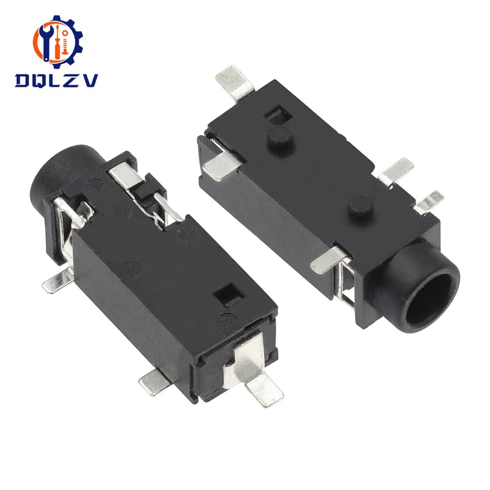 Разъём аудио 3.5 мм DQLZV PJ-325, 5шт