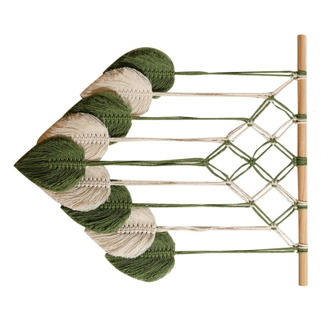 Гобелен с кисточками из чешских хлопчатобумажных нитей ручной работы