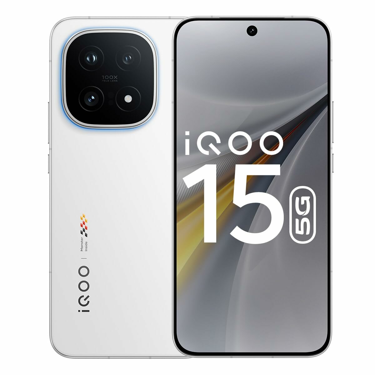 Смартфон iQOO 15 белое, процессор Snapdragon 8 Elite Gen 5, экран 6,85", 3168x1440, 12ГБ, 256 ГБ, CN