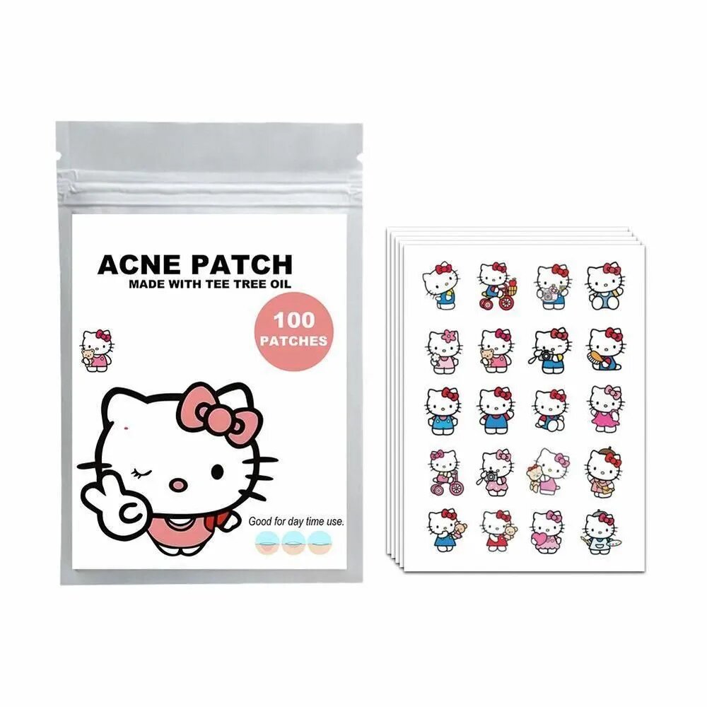 HelloKitty Патчи для лица от прыщей и акне /100 шт.