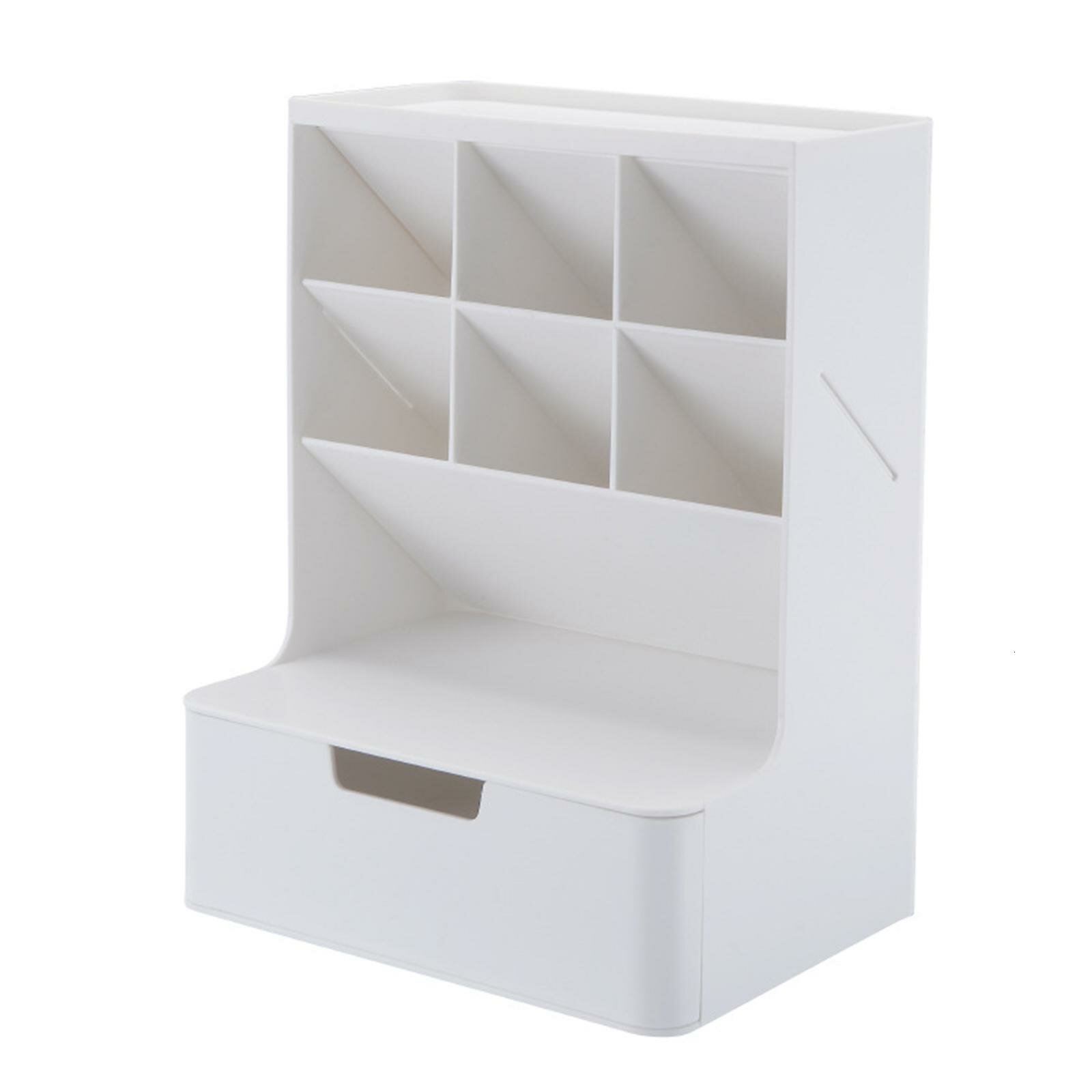 Настольный органайзер для ручек с ящиком, Белый