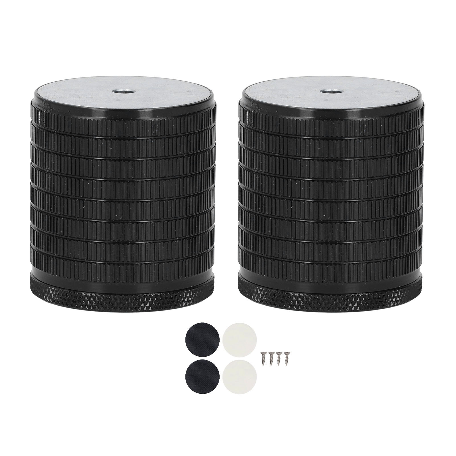 2 шт. Подставки под ножки стола, дивана, кресла, мебельные опоры, регулируемая высота 43-75 мм, ярко-черные.