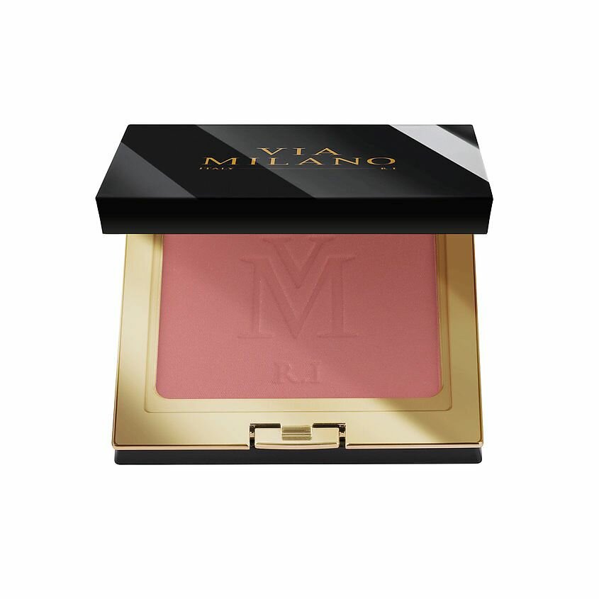 VIA MILANO Румяна для лица сияющие с витамином Е Blush Cheek Illuminating, F22 Rose Dreams, 10 г