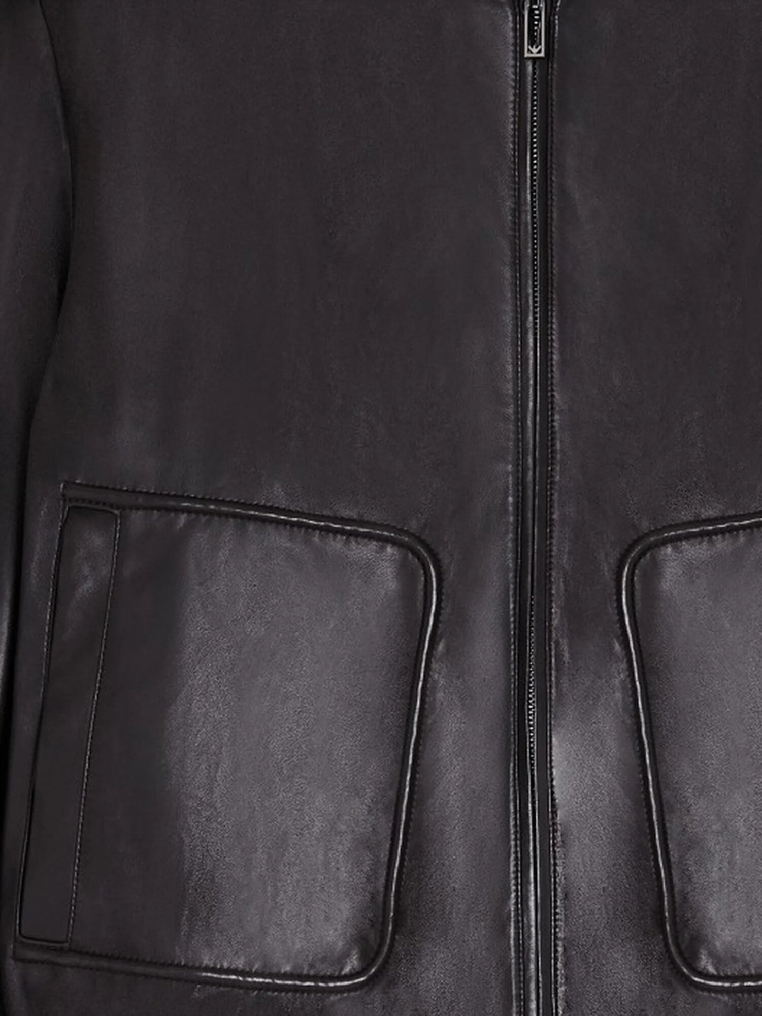 Куртка EMPORIO ARMANI Patch-pocket bomber jacket, размер 54, black/black — фото 1