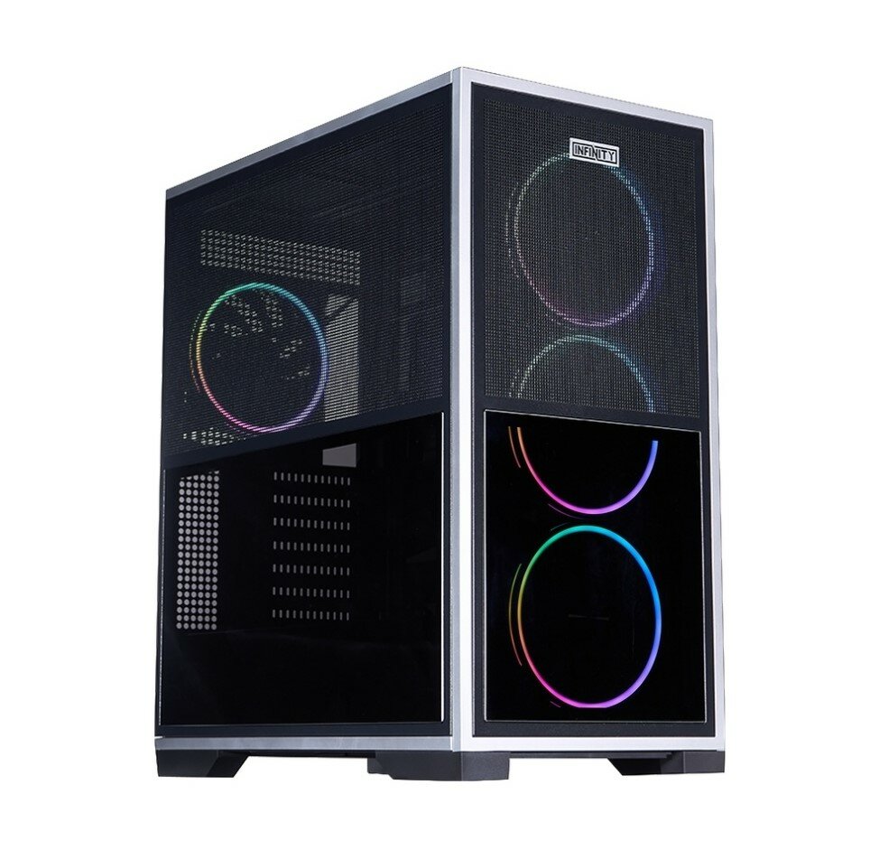 Компьютерный корпус 1STPLAYER INFINITY IF8 ARGB, черный (IF8-BK-4FO7-14)
