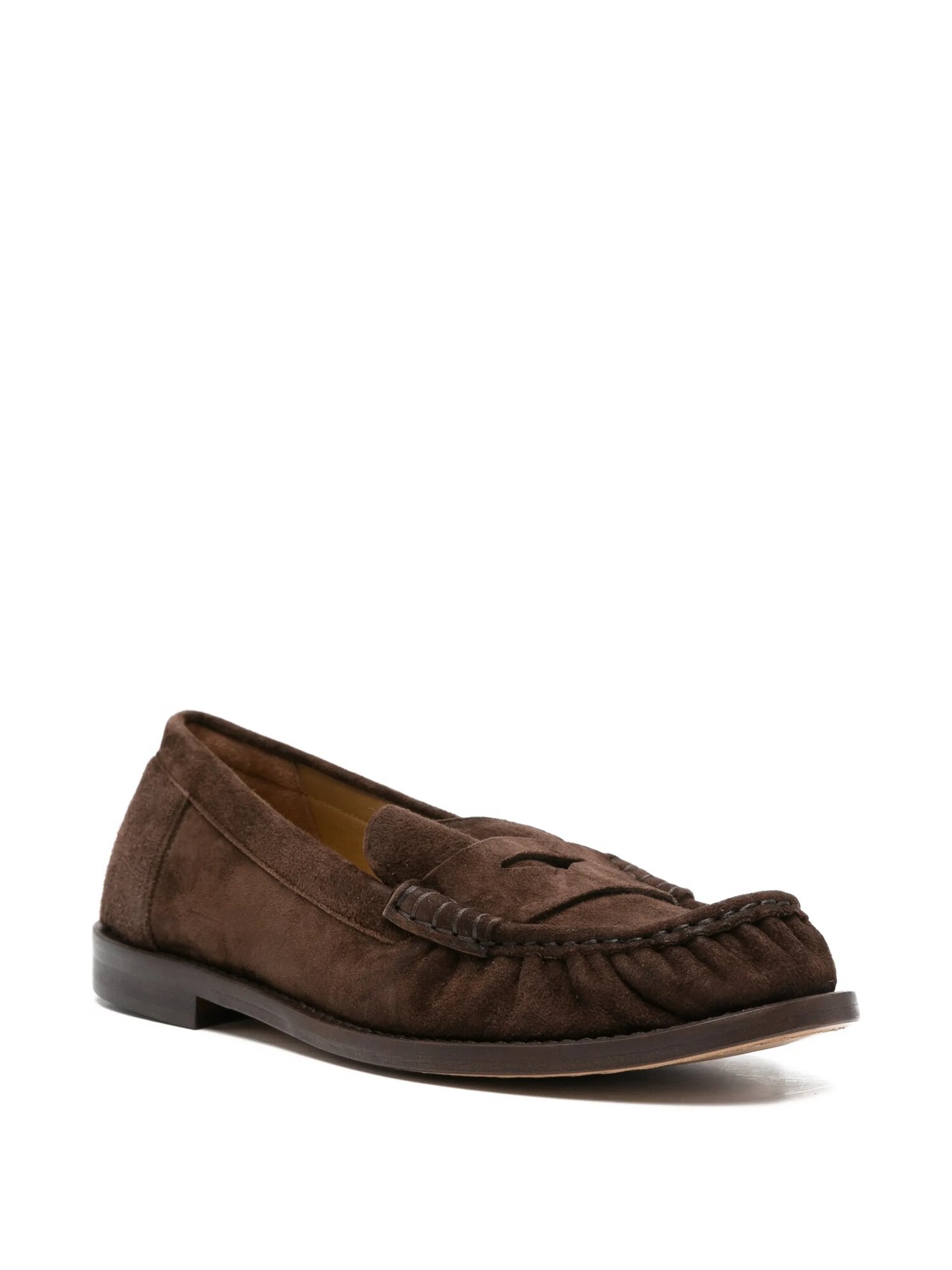 Лоферы Julie Dee Penny-strap suede loafers, размер 38, brown — фото 1