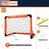 Футбольные ворота Kibi SPORT, детские, оранжевые, 60 см, складные, с сумкой и гв...