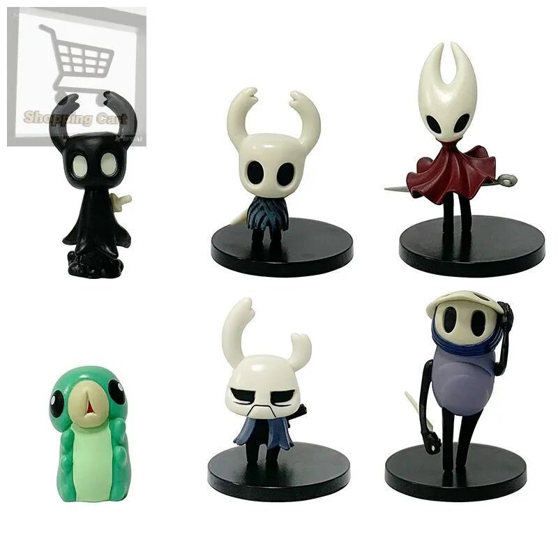 Набор фигурок персонажи игры Hollow Knight Фигурка Статуэтка Хорнет 6шт (5-8см, пакет)