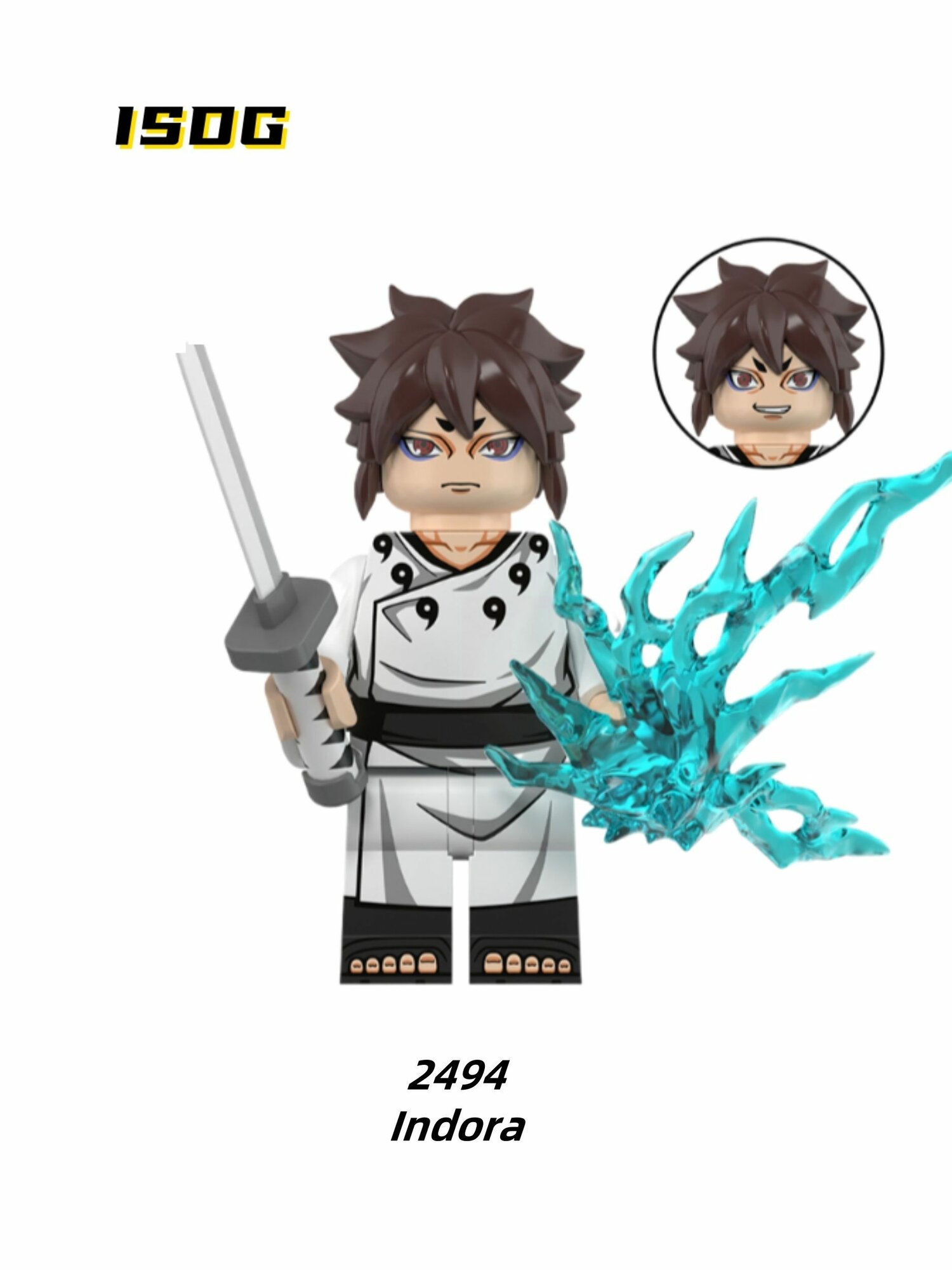 2025 Минифигурок конструкторами Naruto: Uchiha Madara, Obito, ltachi, Hatake Kakashi совместимысLEGO (4.5 см, пакет) ISDG_WM2494