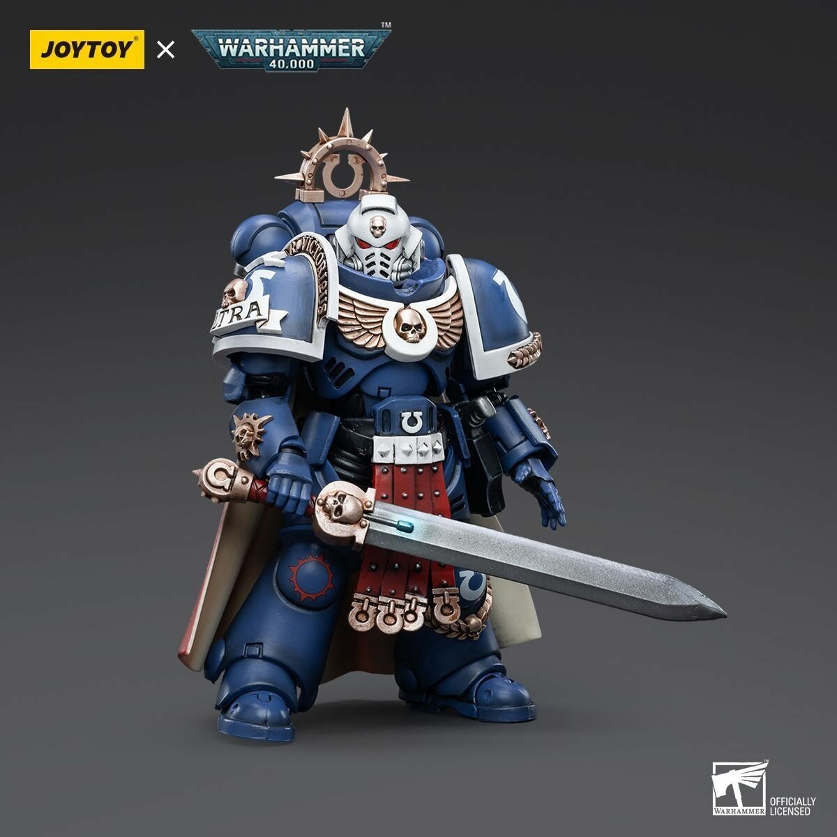 Подвижная фигурка JOYTOY Warhammer 40K 1/18 Action Figures Ultramarines Primaris Captain