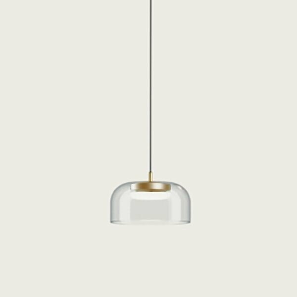 Подвесной светильник Aromas del Campo Ipon Colgante Metal Oro envejecido / Tulipa Vidrio transparente C1316/1