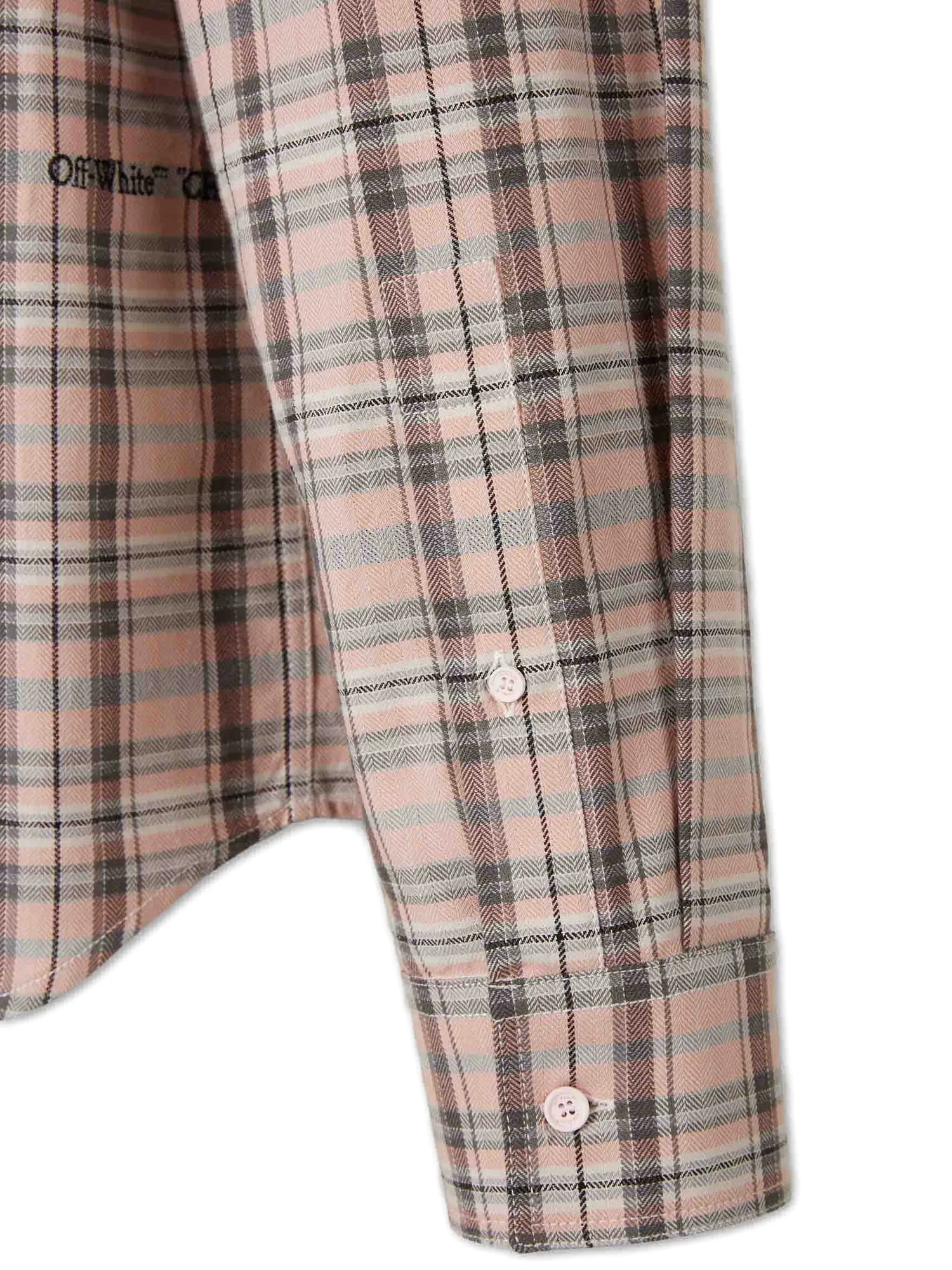 Рубашка Off-White Check button shirt, размер 52, розовый — фото 1