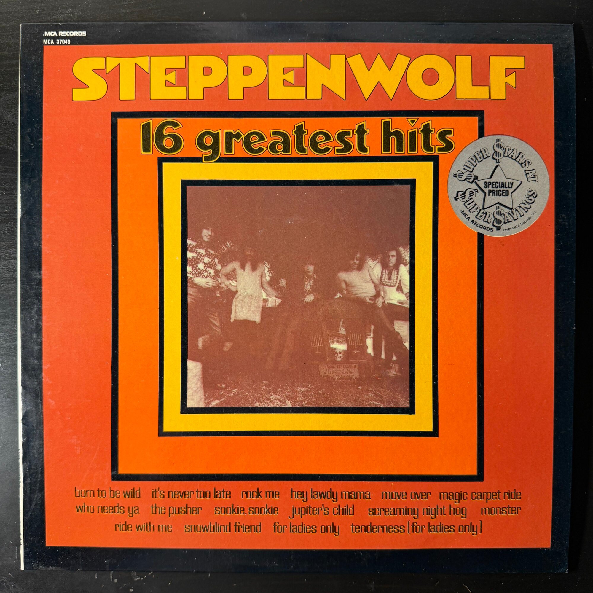 Виниловая пластинка Steppenwolf 16 Greatest Hits (США 1981г.)