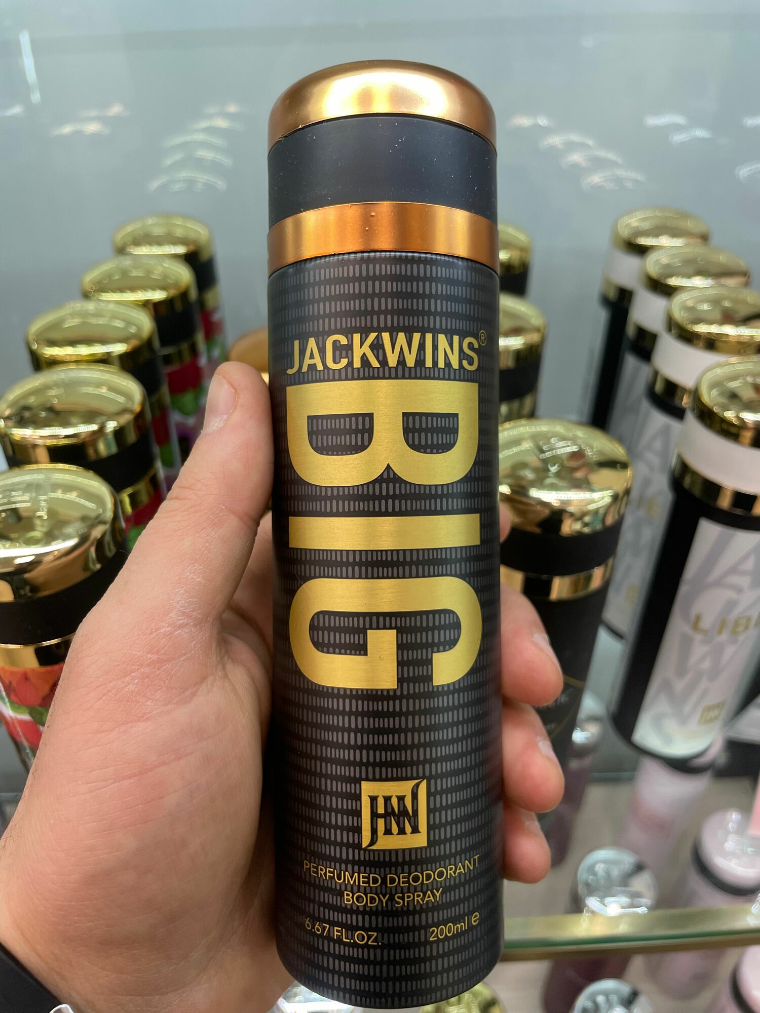 BIG JACKWINS, парфюмированный дезодорант, спрей для тела,200 мл