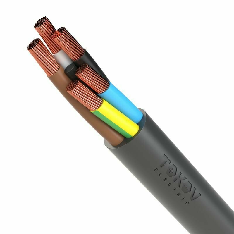 Кабель силовой TOKOV ELECTRIC КГтп-ХЛ, 5х25 мм2 (N PE), 380/660В, 2