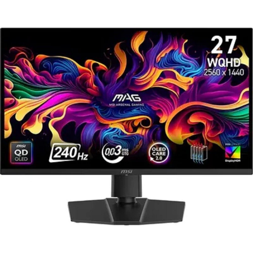 Монитор MSI MAG 26.5" 271QP QD-OLED X24 черный QD OLED 2650x1440 240Hz 16:9 матовая HAS Pivot 240cd 178/178 HDMI