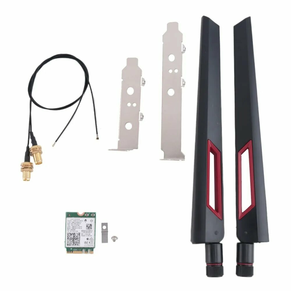 M6(Z Y V H) Беспроводная карта Wi-Fi 6E AX210 2400 Мбит/с Bluetooth 5.2 Desktop Kit 802.11Ax 2.4G/5Ghz/6Ghz AX210NGW, с антенной 10DBi
