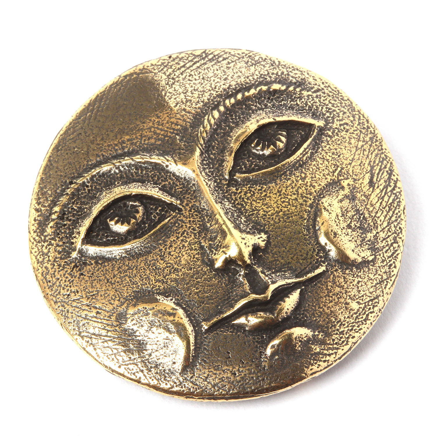 Подвеска, 35х8мм, Anna Bronze, Сказочный месяц, базовый материал - латунь, цвет античная латунь (золотистый с чернением), 1 шт.