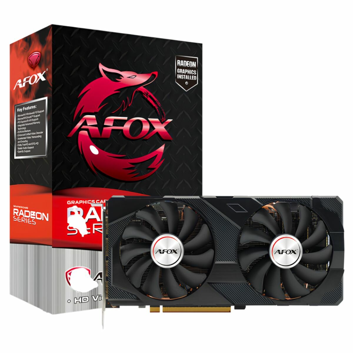 Видеокарта Afox RX5700XT 8GB GDDR6 256bit 3xDP HDMI 2FAN RTL