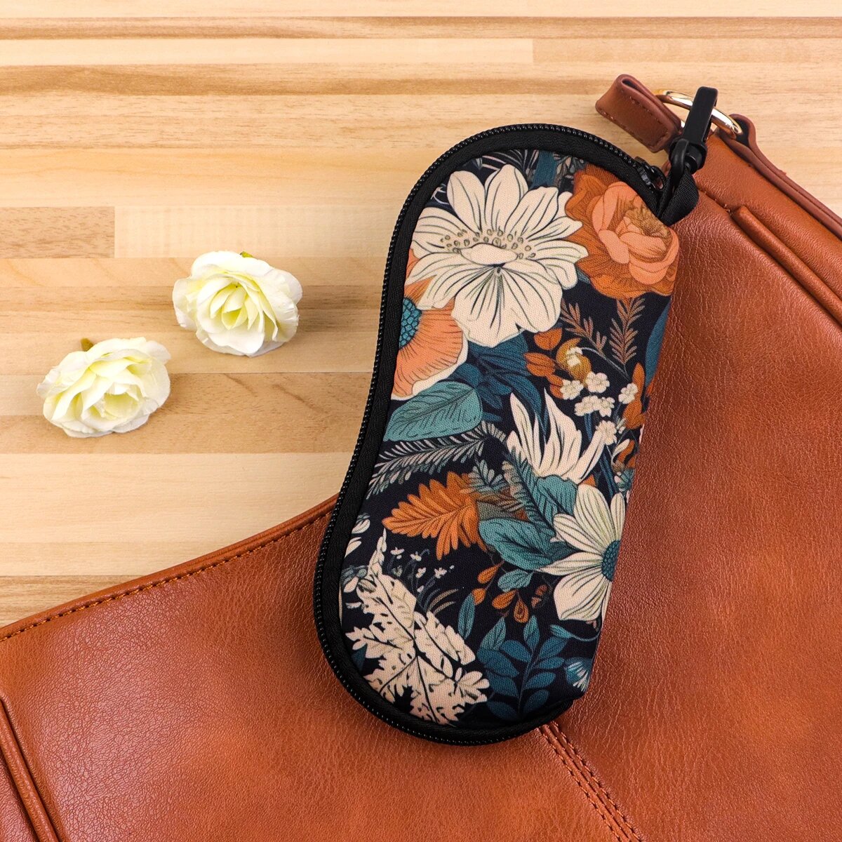 Vintage Rose Flowers Glasses Storage Box Women Men Sunglasses Reading Protector Cover Travel Portable Dinosaur Eyeglasses Case