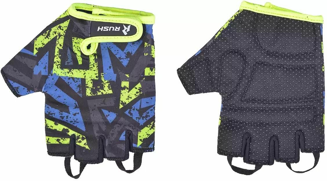 Велоперчатки RUSH HOUR Kids, детские, размер S, желтые, универсальные