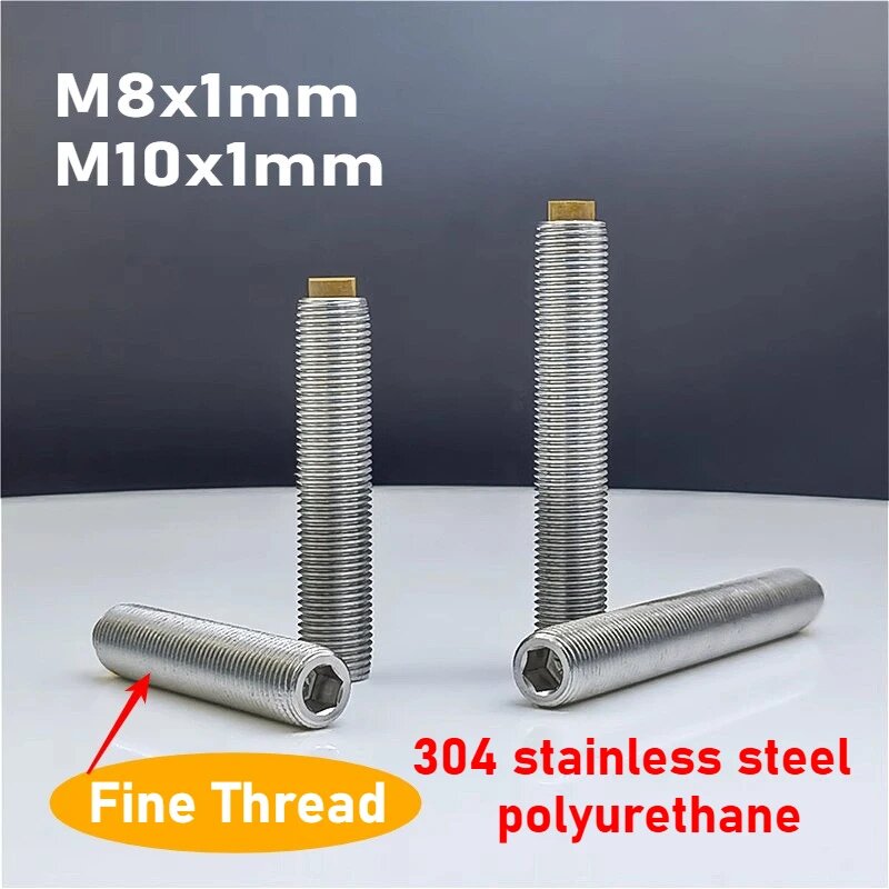 Набор болтов без головки M8 M10 из нержавеющей стали 22-82 мм M10x1x37mm (1pcs)
