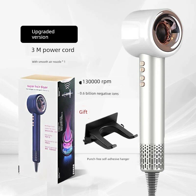 Безлистный фен 110 В, высокоскоростной фен, Китай, Тайвань, Гонконг, бытовой бесшумный уход за волосами, экспорт мелкой