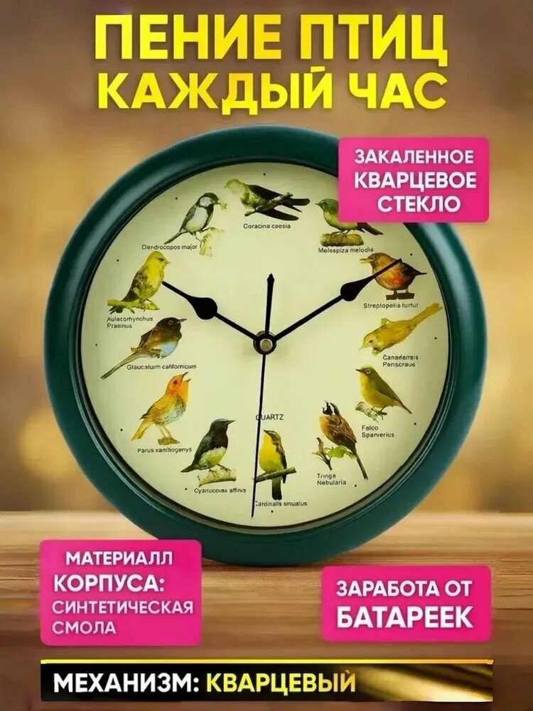 Настенные часы "птиц"
