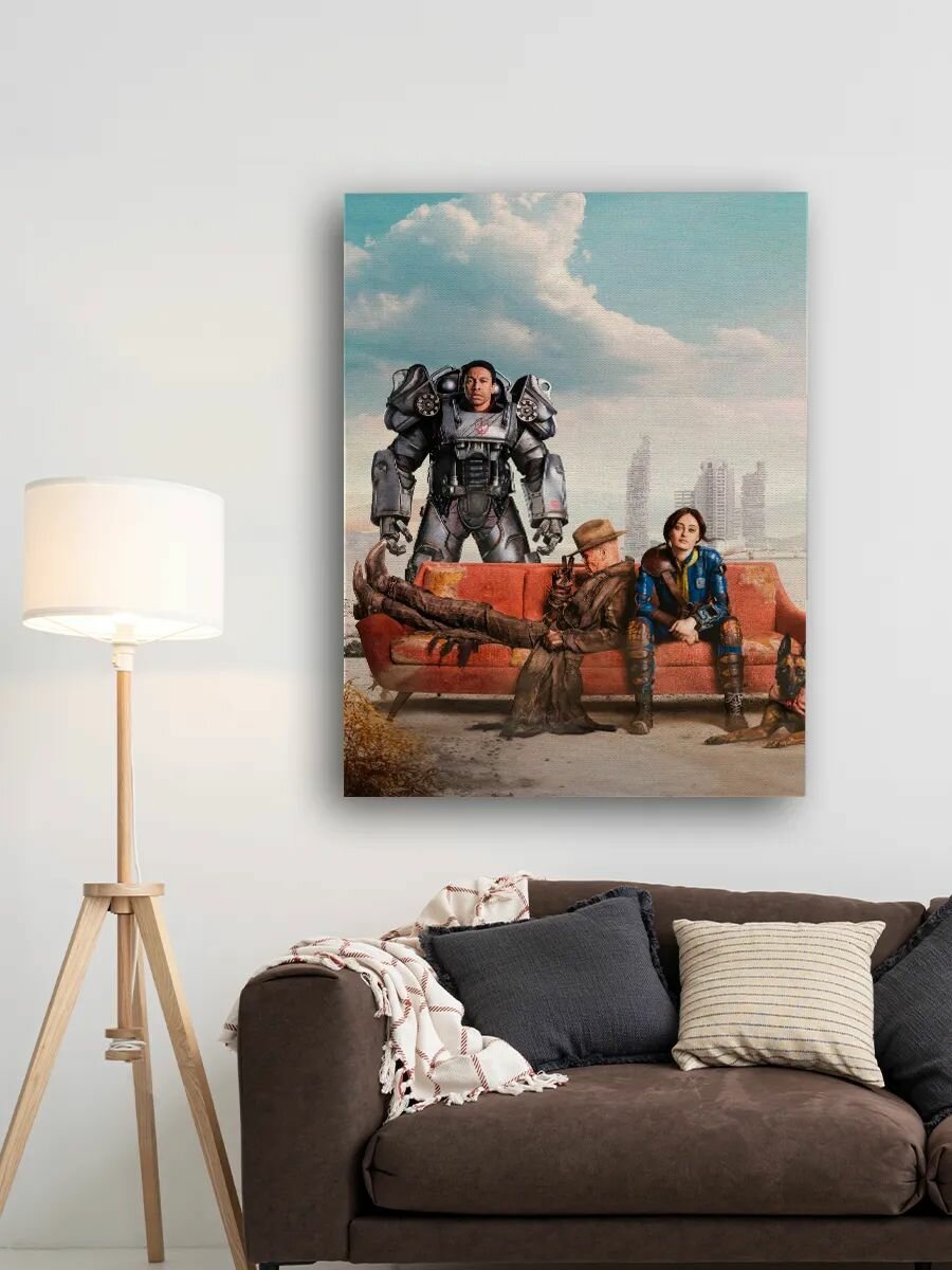 Картина на стену Fallout, на подрамнике, 1шт, 55х38 размер. — фото 1