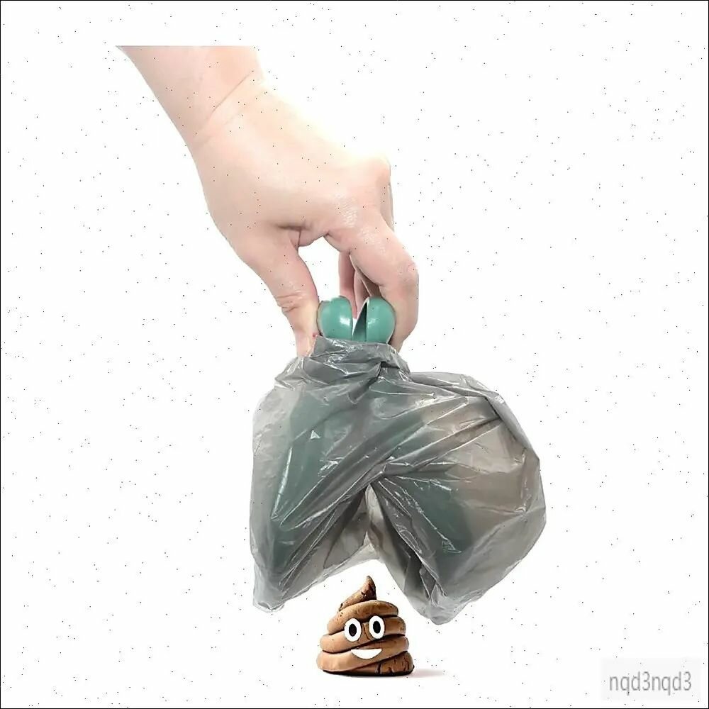 Складной совок, с диспенсером, для уборки за животными, с зажимом